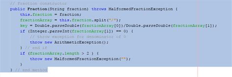 java exception to catch a malformed fraction stack overflow