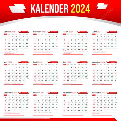 Kalender Vektor Februari 2024 Dengan Hari Libur Nasional Jawa