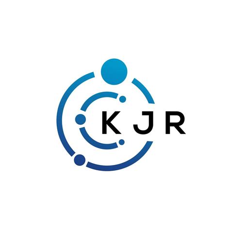 Kjr Letter Technology Logo Design On White Background Kjr Creative