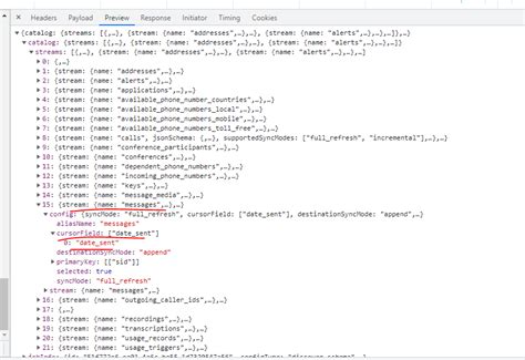 incremental sync mode is not working correctly for twilio streams