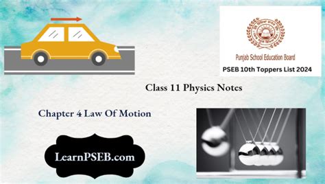 PSEB Class Physics Notes For Chapter Laws Of Motion Learn PSEB PSEB Class Physics Notes For Chapter Laws Of Motion Learn PSEB