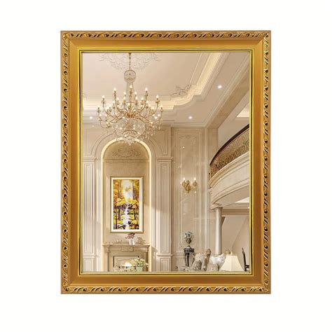 European Style Rectangle Mirror Polystyrene Frame Rectangle Mirrors Wall Mirror Ps Frame