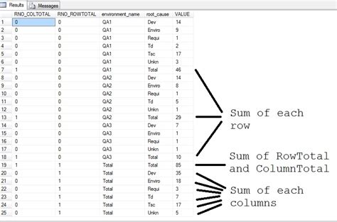Using Pivot Table With Column And Row Totals In Sql Server 2008