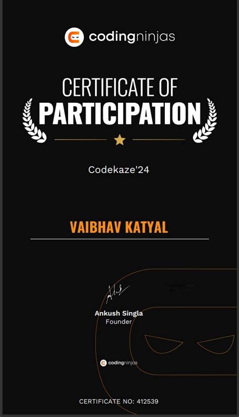 Vaibhav Katyal On Linkedin Codingninjas Codekaze24 Coding
