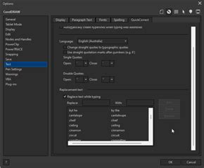 TEXT Quick Correct CorelDRAW Graphics Suite For Windows CorelDRAW Graphics Suite