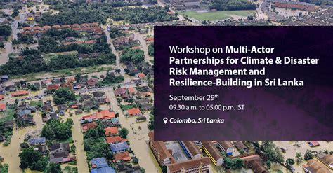 Workshop On Multi Actor Partnerships For Climate And Disaster Risk