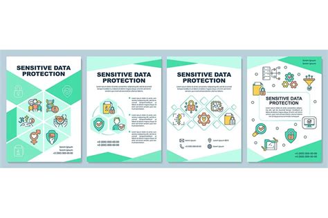 Sensitive Data Brochure Template Set Img Visuals