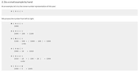 5 Points The Roman Number Program Above Works