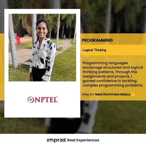 Nptel Timiss Prathyusha Nerella