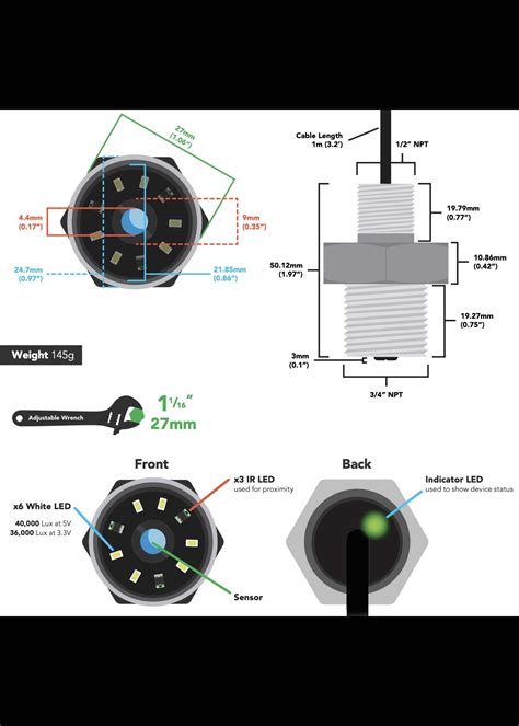 Atlas Scientific Ezo Rgb™ Embedded Color Sensor Sensors And Probes Sensors And Probes