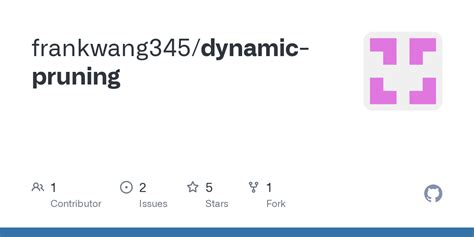 Github Frankwang345dynamic Pruning