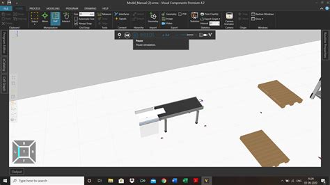 Part Not Transporting Out From Advanced Feeder Process Modeling Visual Components The