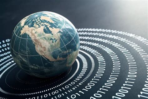 Ai And Big Data Harnessing Global Networks For The Future Of Technology Stock Illustration