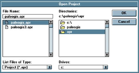 1 Arcview Open Project Dialog Box Download Scientific Diagram