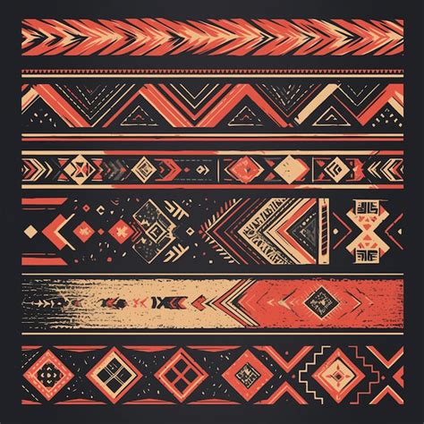Filipino Tnalak Weaving Patterns With Intricate Designs Premium Ai