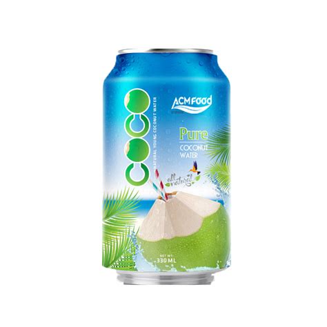 330ml Can Pure Original ACM Coconut Water ACM Beverage Supplier
