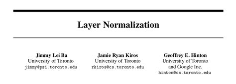 0 Layer Normalization Blog