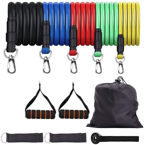 Fitness Scout Unbreakable Resistance Band Toning Tube Set 11 Pcs
