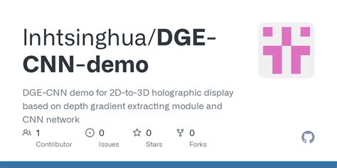 Github Lnhtsinghuadge Cnn Demo Dge Cnn Demo For 2d To 3d Holographic Display Based On Depth