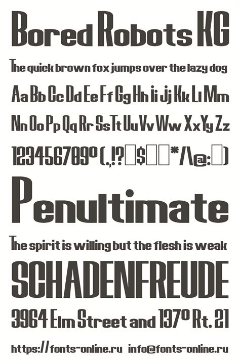 Bored Robots Kg Font