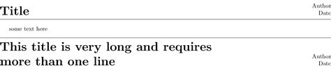 Line Spacing In Title TeX LaTeX Stack Exchange