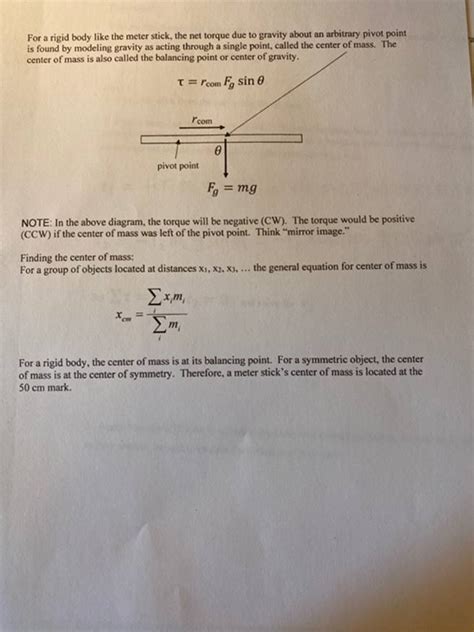 solved lab 8 torque and equilibrium what you should learn how to