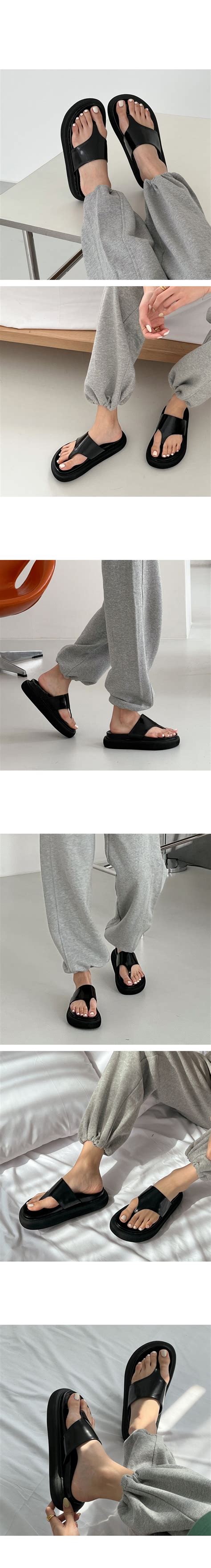 굽4cm230~250 통굽 쪼리 슬리퍼 키높이 가보시 플랫폼 가죽 스웨이드 샌들 여름 여행 쿠션 편한 빅사이즈 하객룩