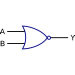 Vector Illustration Of Nor Electronics Logic Symbol Free SVG