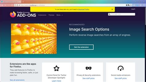 Download Firefox Prompt When Using Add On Store Rfirefox