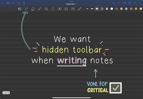 Maximizing Note Taking Space With A Hidden Toolbar Ideas For Improving GoodNotes