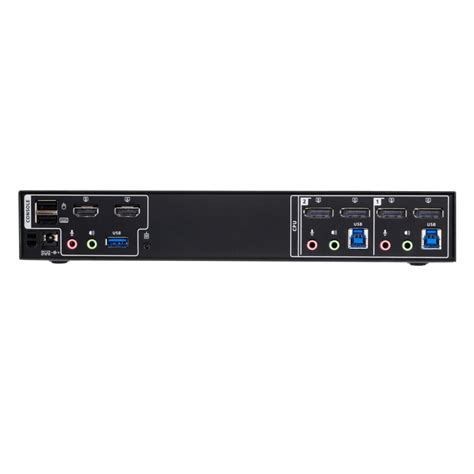 Port K DisplayPort Dual Display Mini Matrix Boundless KVM Switch