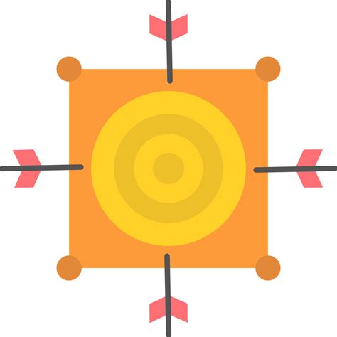 Focus Board Dart Arrow Target Flat Color Icon Vector Icon Banner Template 14400516 Vector Art At