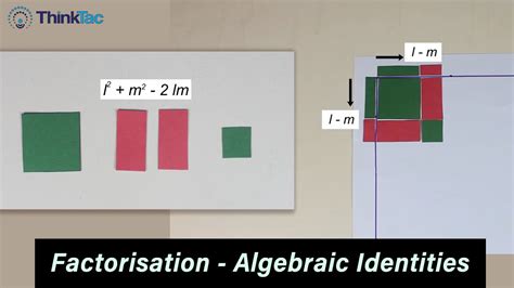 Factorisation Algebraic Identities Thinktac Diy Maths Youtube