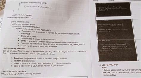 Public Static Void Main String Argssystemoutprintlnhello World Output Hello World