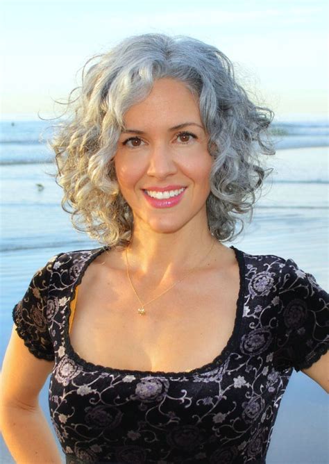 Shoulder Length Curly Grey Hair Hairstylelist