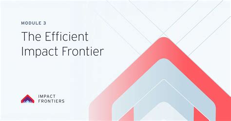 Module 3 The Efficient Impact Frontier Impact Frontiers