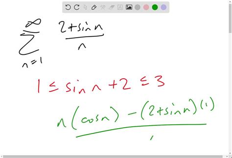 SOLVED Explain Why The Integral Test Does Not Apply To The Series N Sinn N