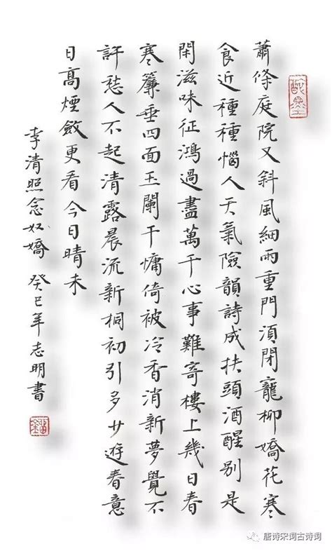 一天一首古诗词 宋词李清照念奴娇春情 心事