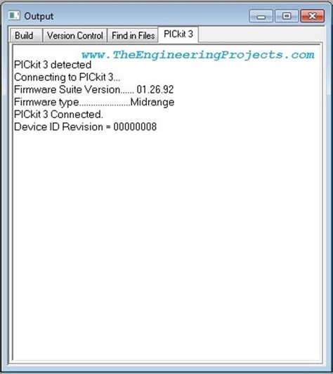 How To Burn Mikroc Code Using Pickit3 The Engineering Projects