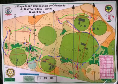 Orientista em Rota Seja inteligente Pratique a corrida de Orientação CODF 2015 II Etapa