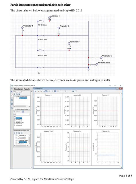 Solved Part Resistors Connected Parallel To Each Other The Chegg