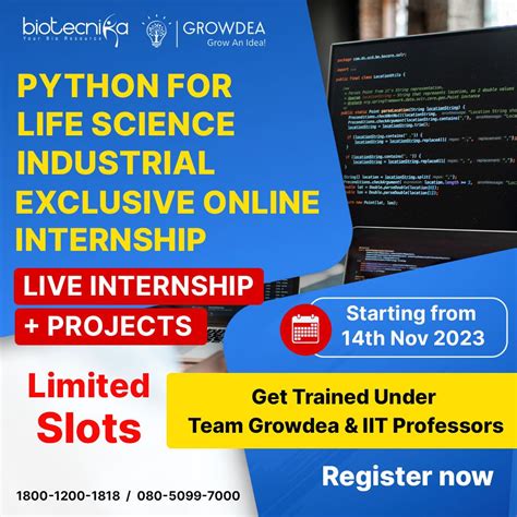 Learn Python With Growdea And Iit Professors Biotecnika Posted On The