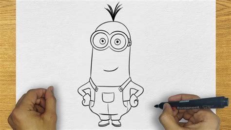 HOW TO DRAW KEVIN MINION STEP BY STEP DRAWING KEVIN MINION YouTube
