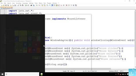 43 awt using mouselistener hindi tech gram youtube