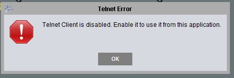 Cisco Network Assistant Error Telnet Client Is Disabled Networking Spiceworks Community