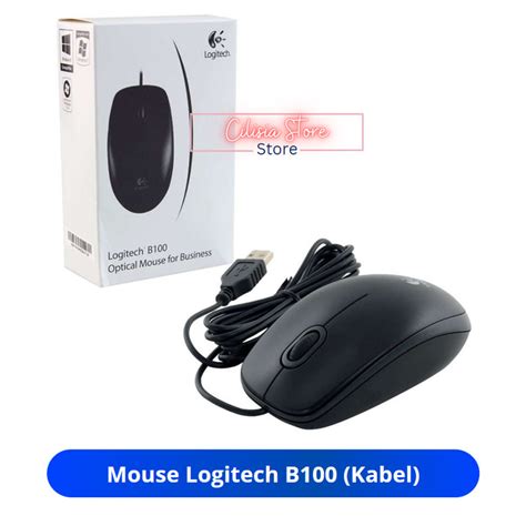 Jual Mouse Logitech B100 Kabel USB Optical Mouse USB Mouse Kabel Kota Depok Cilisia