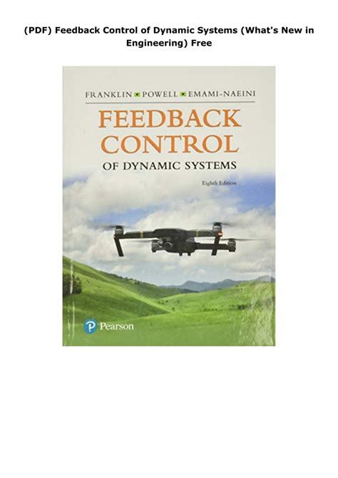 Pdf Feedback Control Of Dynamic Systems Whats New In Engineering Free