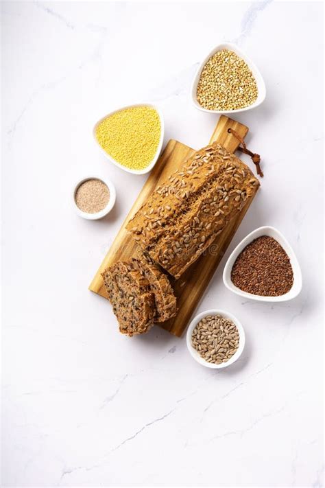 Homemade Gluten Free Bread Healthy Eating Concept Millet Buckwheat