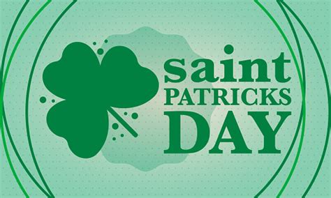 해피 세인트 패트릭의 날 전통적인 아일랜드 휴일입니다 3월 17일 연례 기념 클로버와 토끼풀 잎 녹색과 오렌지 파티 디자인 아일랜드 색상입니다 포스터 카드 배너 및 배경