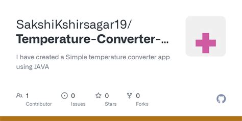 Github Sakshikshirsagar19temperature Converter Using Java I Have
